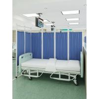 China Medical Stainless Steel Hospital Ward Screen Mobile Folding 4 Panel for sale