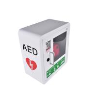 China Defibrillator Metal Storage AED Cabinet Wall Mounted for sale