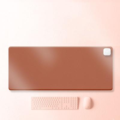 China Heated PU Leather Mouse Pad with 3 Temperature Settings and 4H Auto Off CE Certified for sale