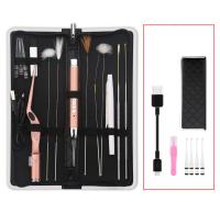 China 13-Piece Metal Steel Wood Ear Cleaner Kit Portable Earwax Removal Tools for Home Office Travel for sale