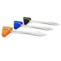 China 18.5cm Triangle Neurological Reflex Percussion Hammer Stainless Steel Rubber 90g for sale