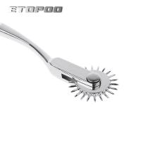 China Stainless Steel Neurological Reflex Hammer 130g with Soft Rubber Roller for Nerve Diagnosis for sale