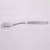China Stainless Steel Neurological Reflex Hammer 130g with Soft Rubber Roller for Nerve Diagnosis for sale
