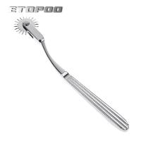 China Stainless Steel Neurological Reflex Hammer 130g with Soft Rubber Roller for Nerve Diagnosis for sale