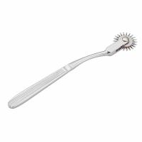 China Stainless Steel Neurological Reflex Hammer 130g with Soft Rubber Roller for Nerve Diagnosis for sale