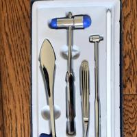 China Neurological Reflex Percussion Hammer 5 Piece Set Stainless Steel 0.6kg for sale