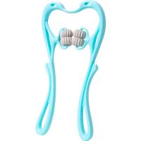 China 6 Wheel Neck and Shoulder Massager PP TPR 350mm Manual Muscle Relaxer for sale