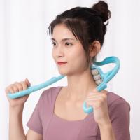 China 6 Wheel Neck and Shoulder Massager PP TPR 350mm Manual Muscle Relaxer for sale
