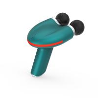 China Two Head Mini Wireless Muscle Massager 3200rpm LCD Display Pain Relief Massage Gun for sale