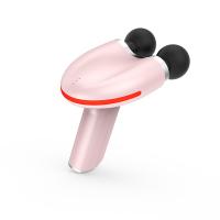 China Two Head Mini Wireless Muscle Massager 3200rpm LCD Display Pain Relief Massage Gun for sale