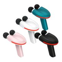 China Two Head Mini Wireless Muscle Massager 3200rpm LCD Display Pain Relief Massage Gun for sale