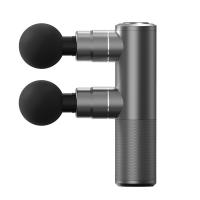 China 2000mAh Wireless Double Head Massage Gun 8 Heads 3200RPM Muscle Relaxation for sale