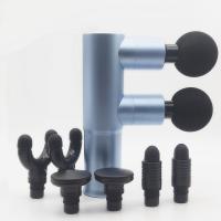 China 2000mAh Wireless Double Head Massage Gun 8 Heads 3200RPM Muscle Relaxation for sale