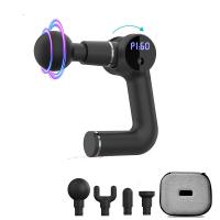 China Rotating Custom Logo Gym Sports Fascia Massage Gun 3200 RPM LCD Display Muscle Relaxation Massager for sale