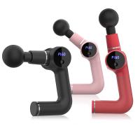China Rotating Custom Logo Gym Sports Fascia Massage Gun 3200 RPM LCD Display Muscle Relaxation Massager for sale