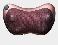 China Dual Use Car Home Electric Neck Kneading Massage Pillow 4 Roller Vibrating Shiatsu for sale