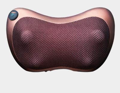 China Dual Use Car Home Electric Neck Kneading Massage Pillow 4 Roller Vibrating Shiatsu for sale