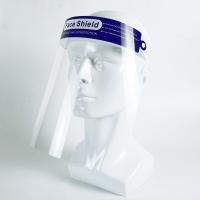 China Disposable PET Splash Proof Face Shield Visor Anti Fog Full Face Protection 33x20 cm CE for sale