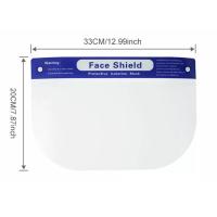 China Disposable PET Splash Proof Face Shield Visor Anti Fog Full Face Protection 33x20 cm CE for sale