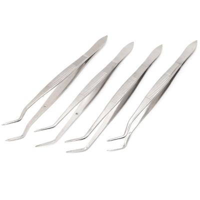 China 16cm Curved Dental Tweezers Stainless Steel High Pressure Disinfection CE for sale