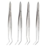 China 16cm Curved Dental Tweezers Stainless Steel High Pressure Disinfection CE for sale