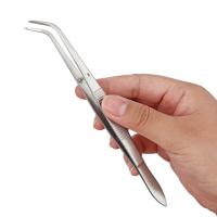 China 16cm Curved Dental Tweezers Stainless Steel High Pressure Disinfection CE for sale