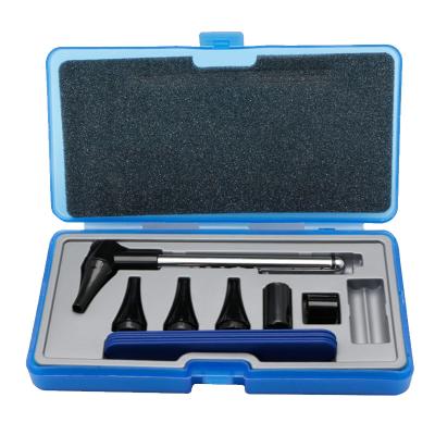 China Stainless Steel Digital Otoscope Set for Hospital ENT Examination with AAA Battery Powered LED Light for sale