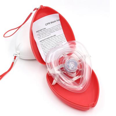 China PVC CPR Breathing Mask 110g Portable First Aid Emergency Resuscitator CE FDA for sale