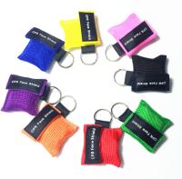 China Portable Disposable CPR Mask Key Chain First Aid Resuscitation CE Certified for sale