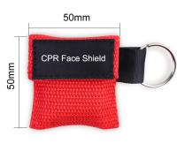 China Portable Disposable CPR Mask Key Chain First Aid Resuscitation CE Certified for sale