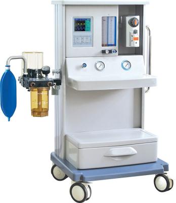 China SIMV IPPV Anesthesia Machine 1500ml Tidal Volume 5.7 Inch LCD Display Single Vaporizer ICU Trolley for sale