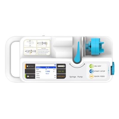 China Ambulatory Infusion Pump 0.1-500ml/h Portable Digital Syringe Pump 50ml for sale