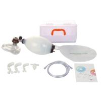 China Infant Silicone BVM Resuscitator Manual Ambu Bag 40 cmH2O Safety Valve Reusable for sale