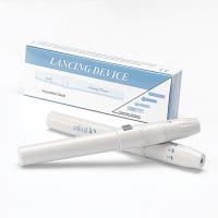 China Disposable Medical Blood Lancet Pen Adjustable 5 Depth Settings Sterile CE FDA for sale