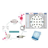 China 16 Channel Portable EEG Machine Wireless Digital Brain Mapping System 20 Spots/s for sale