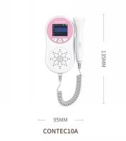 China CONTEC Pocket Fetal Doppler Heart Rate Monitor 50-240 BPM LCD Display 2MHz Probe for sale