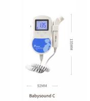 China CONTEC Pocket Fetal Doppler Heart Rate Monitor 50-240 BPM LCD Display 2MHz Probe for sale
