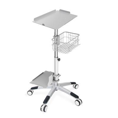 China SPM Medical Trolley Cart Aluminium Alloy Movable Vertical Stand with Adjustable Height 360° Rotation for sale