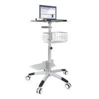China SPM Medical Trolley Cart Aluminium Alloy Movable Vertical Stand with Adjustable Height 360° Rotation for sale