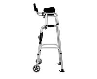 China Aluminum Folding Rollator Walker with Seat 230kg Capacity Lightweight Mobility Aid for sale
