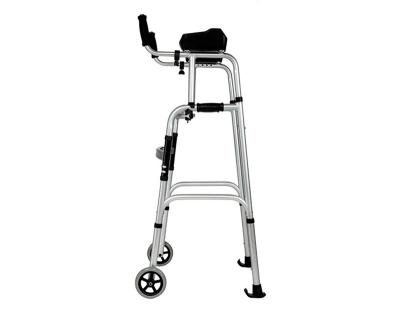 China Aluminum Folding Rollator Walker with Seat 230kg Capacity Lightweight Mobility Aid for sale