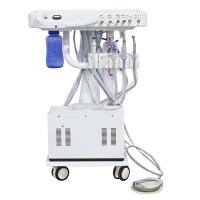 China Electric Veterinary Dental Unit 90 Degree Rotating Tray Mobile with Air Compressor for sale