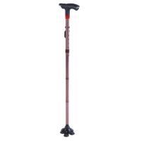 China Folding Walking Cane with SOS Alarm and LED Light 84-94cm Aluminum Alloy for sale