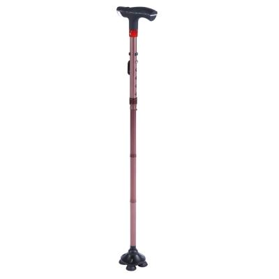 China Folding Walking Cane with SOS Alarm and LED Light 84-94cm Aluminum Alloy for sale