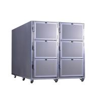 China 6 Bodies Mortuary Body Fridge 220V 50Hz Morgue Freezer with Temperature Control for sale