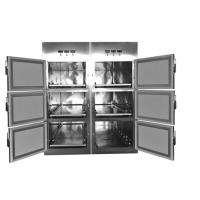 China 6 Bodies Mortuary Body Fridge 220V 50Hz Morgue Freezer with Temperature Control for sale