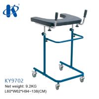China Kaiyang KY9702 Aluminum Alloy Rolling Walker Rollator 75 kg Capacity 94-138 cm Height for sale