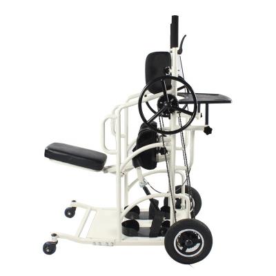 China Hydraulic Lever Standing Mobility Walker for Disabled 150 kg Capacity Steel Frame for sale