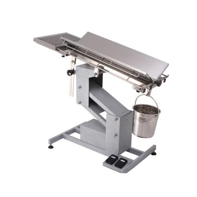 China Stainless Steel Veterinary Surgery Table C Arm Electrical Height Adjustable Easy Clean 150kg for sale