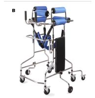 China High Position Mobility Walking Aids For Disabled Carbon Steel , Portable Disabled Walking Frames for sale